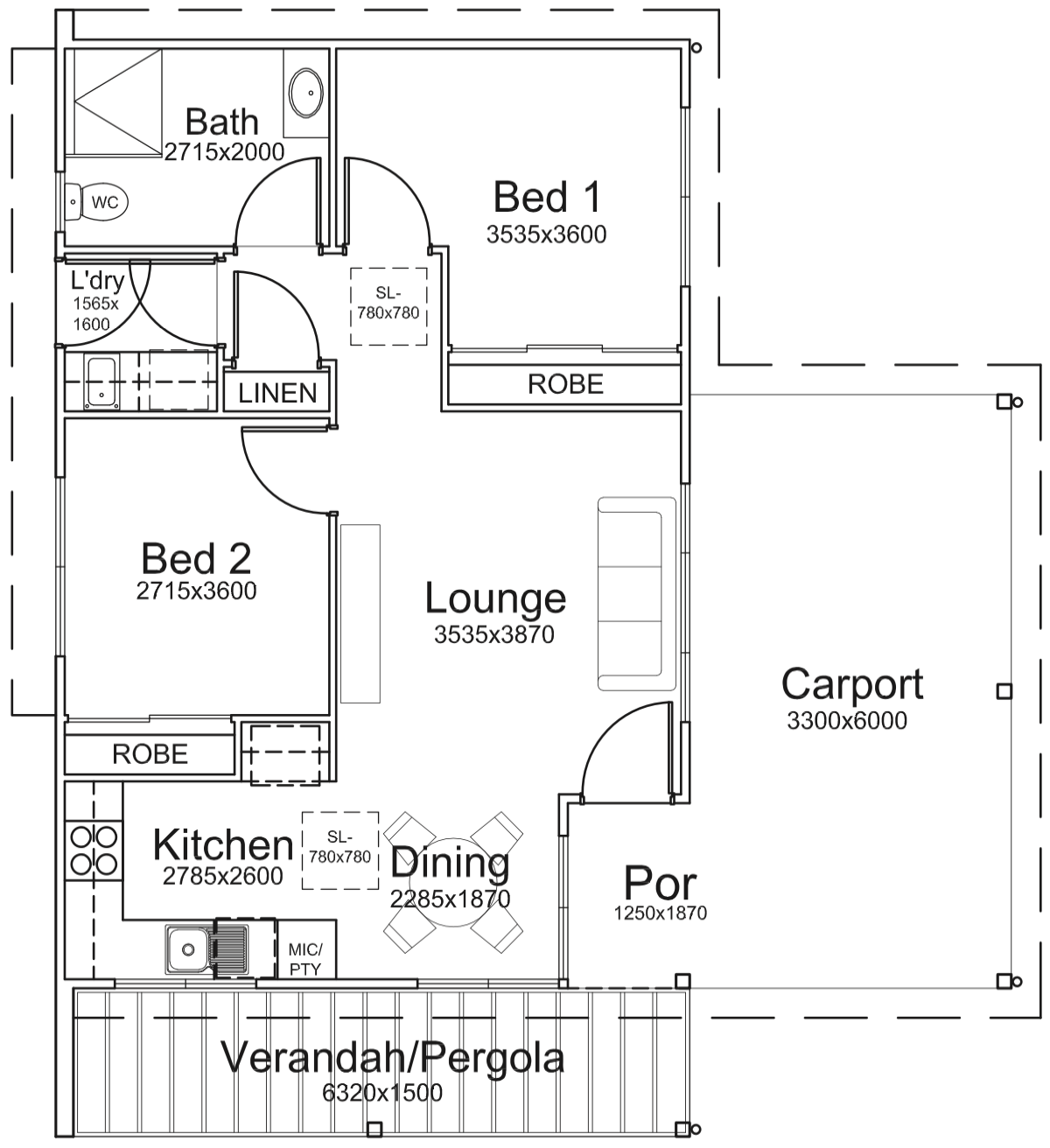 Two Bedroom Granny Flat | Raymond Terrace - P J Cook Building